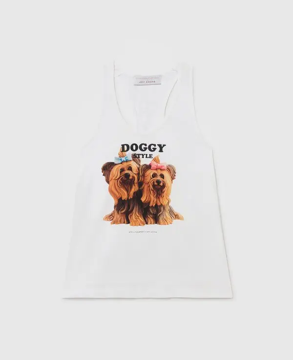 Stella McCartney X Jeff Koons "doggy Style" Organic Cotton Tank