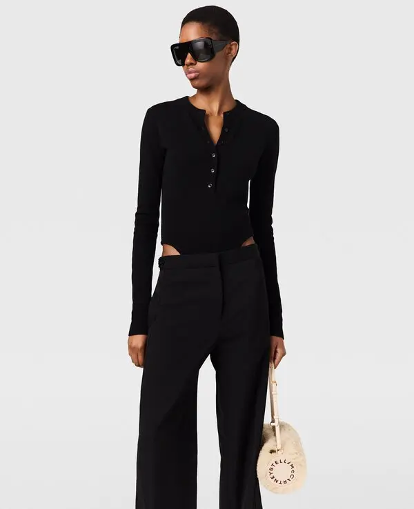 Stella McCartney Ribbed Wool Knit Body