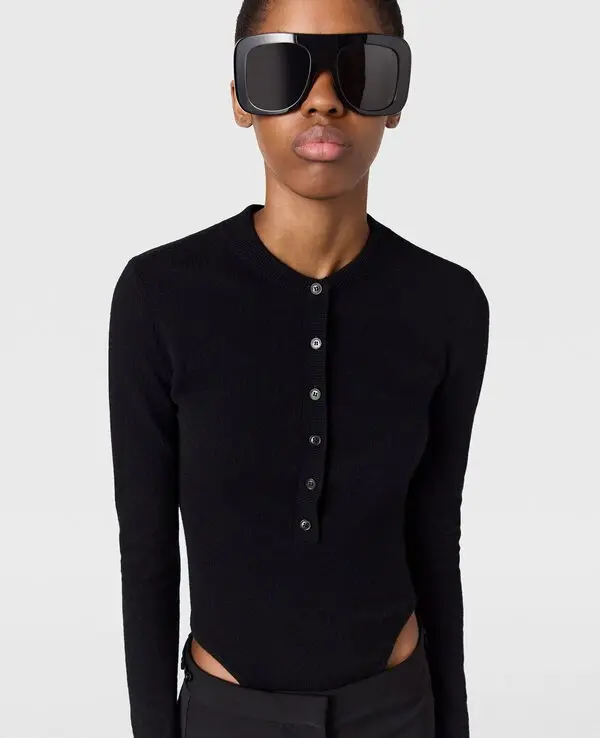 Stella McCartney Ribbed Wool Knit Body