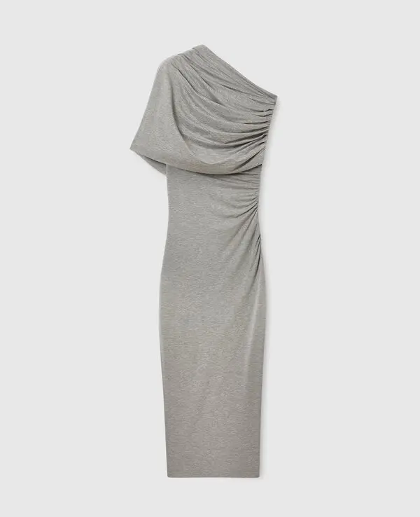 Stella McCartney One Shoulder Twisted Wrap Dress