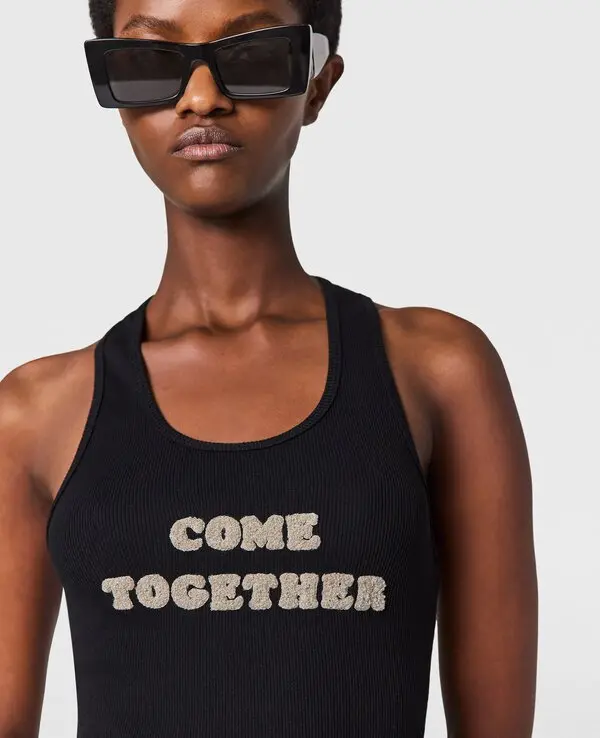 Stella McCartney Come Together" Slogan Tank Top