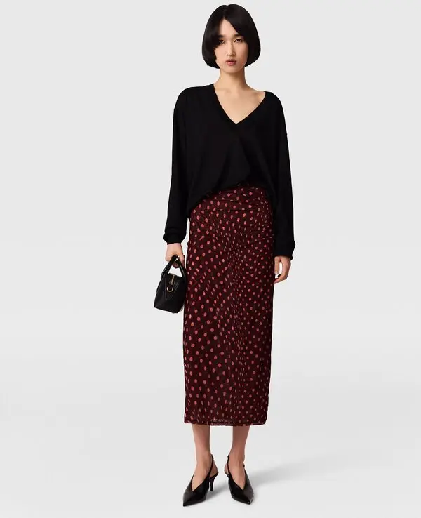 Stella McCartney Polka Dot Mesh Full Length Skirt - 6107