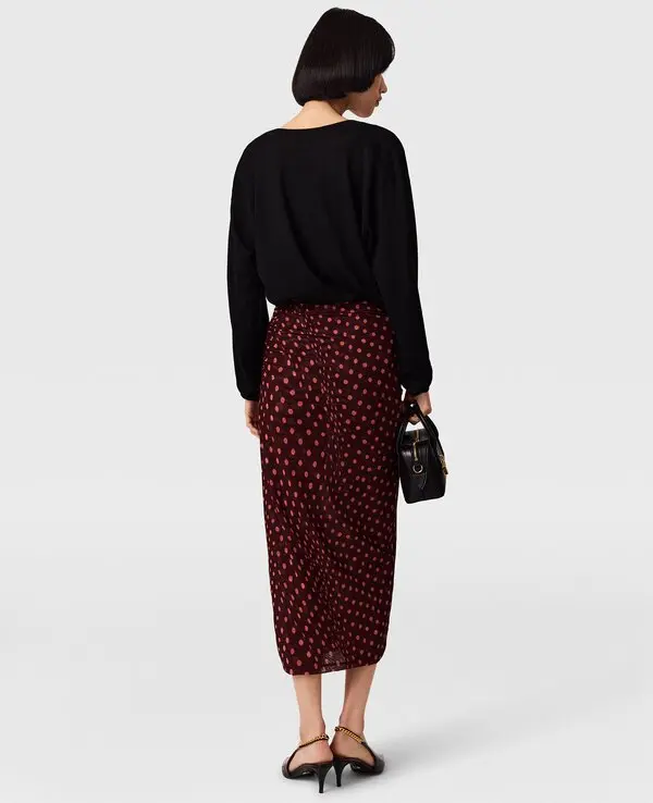 Stella McCartney Polka Dot Mesh Full Length Skirt - 6107
