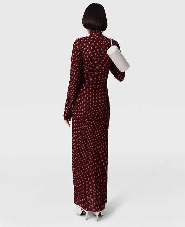 Stella McCartney Polka Dot Mesh Long Dress