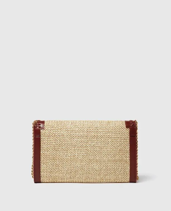 Stella McCartney Falabella Raffia Wallet Crossbody Bag