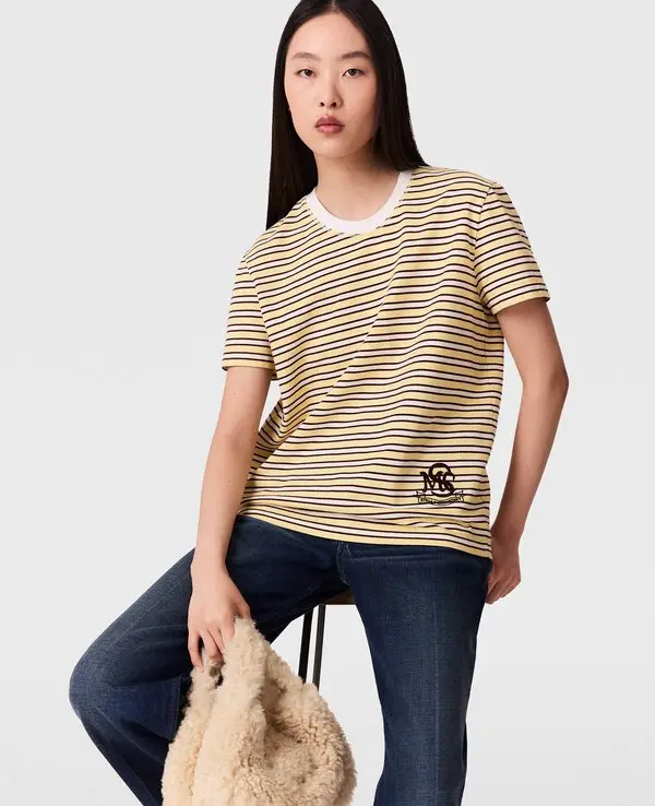 Stella McCartney Crest-embroidered T-shirt
