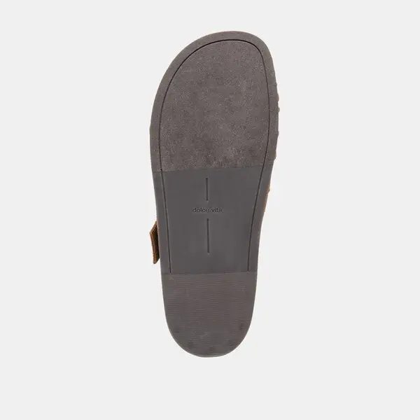 DOLCEVITA Jeanne Suede Flat Mules With Buckle Detail