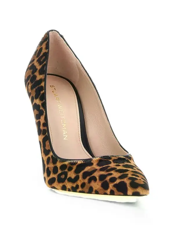 STUART WEITZMAN Leopard Print Stiletto Pumps