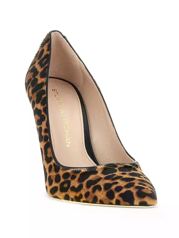 STUART WEITZMAN Leopard Print Stiletto Pumps
