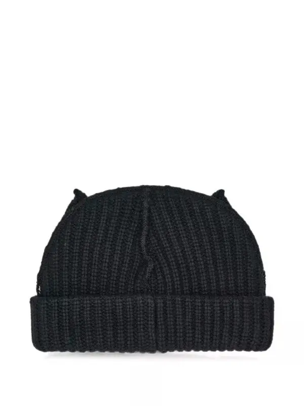 CHARLES JEFFREY Chunky Ears Ribbed Beanie Hat