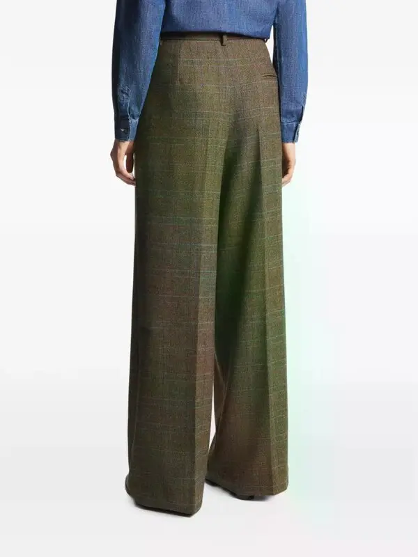 FAY Checked Pleated Trousers