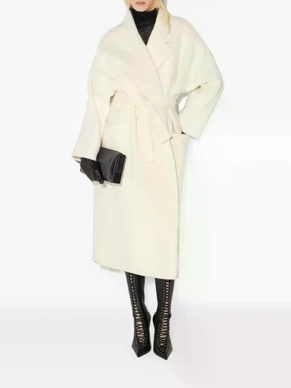 Elisabetta Franchi Coat In Wool Double Cloth