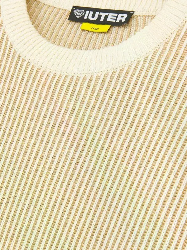 IUTER Ribbed-knit Graphic-print Sweater