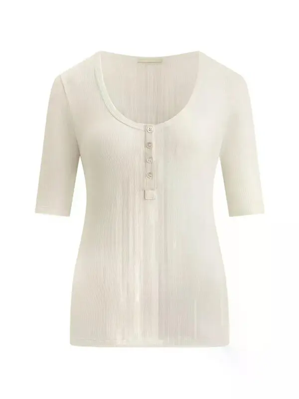 12 STOREEZ Gwen Short-sleeve Top - Neutrals