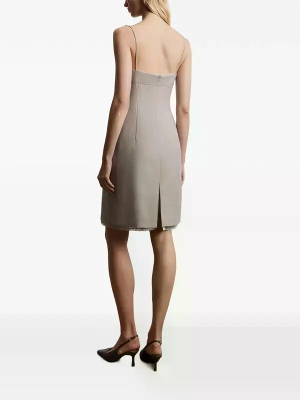 12 STOREEZ Lace-trim Mini Dress