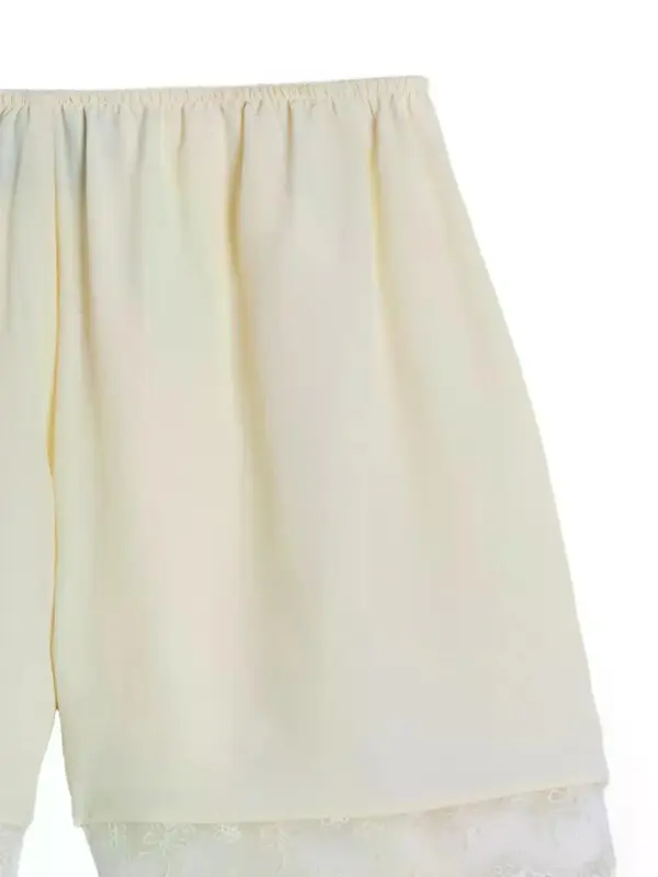 Simone Rocha Lace-trim Negligée Mini Shorts