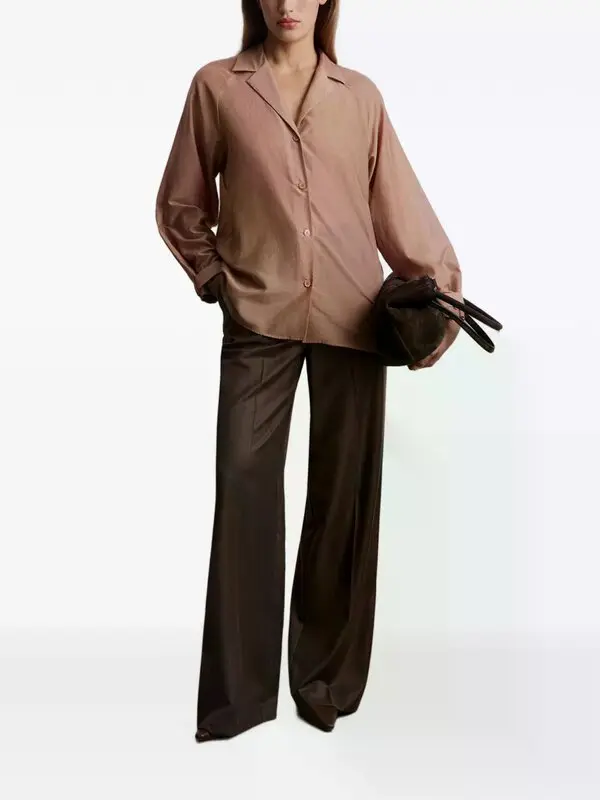 12 STOREEZ Raglan-sleeve Notched-collar Shirt