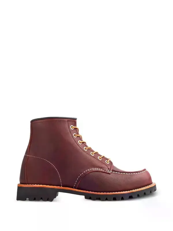 Red Wing Roughneck Leather Ankle Boots - Red