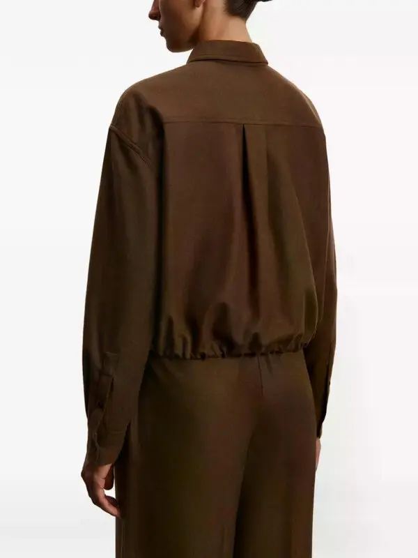 12 STOREEZ Zip-up Crop Shirt