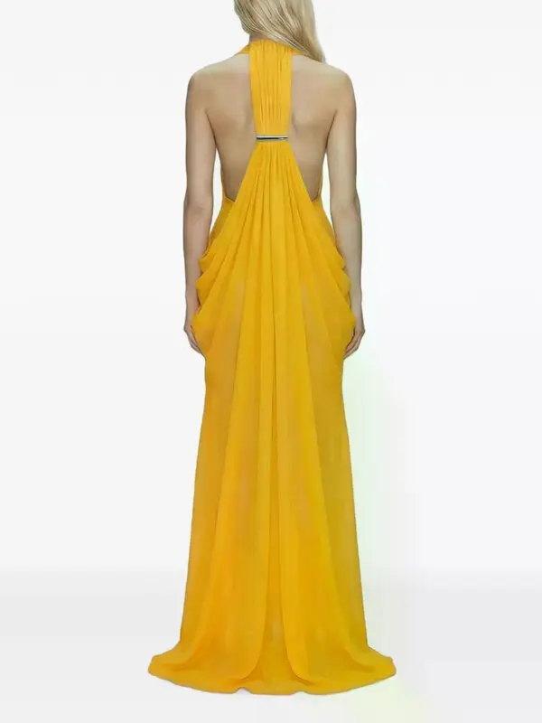 ATOIR Halterneck Draped Maxi Dress