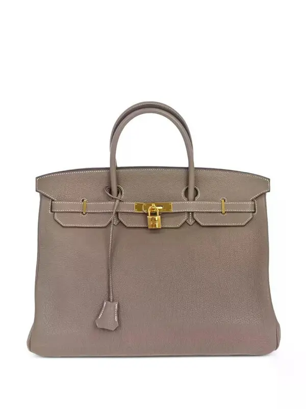 Hermès 2012 Togo Birkin 40 Handbag - Grey