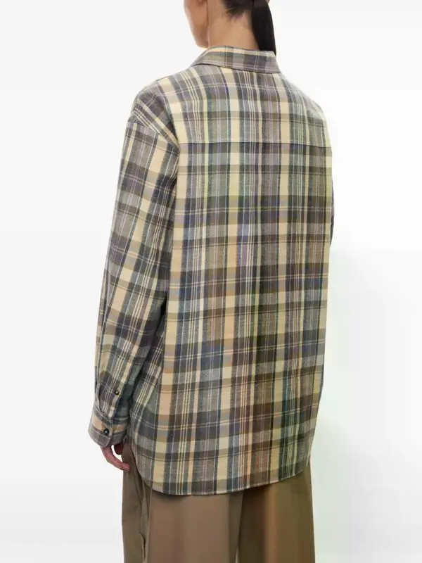 12 STOREEZ Marilyn Check-pattern Shirt