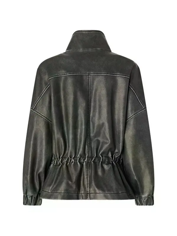 Pinko Faded Effect High Neck Jacket