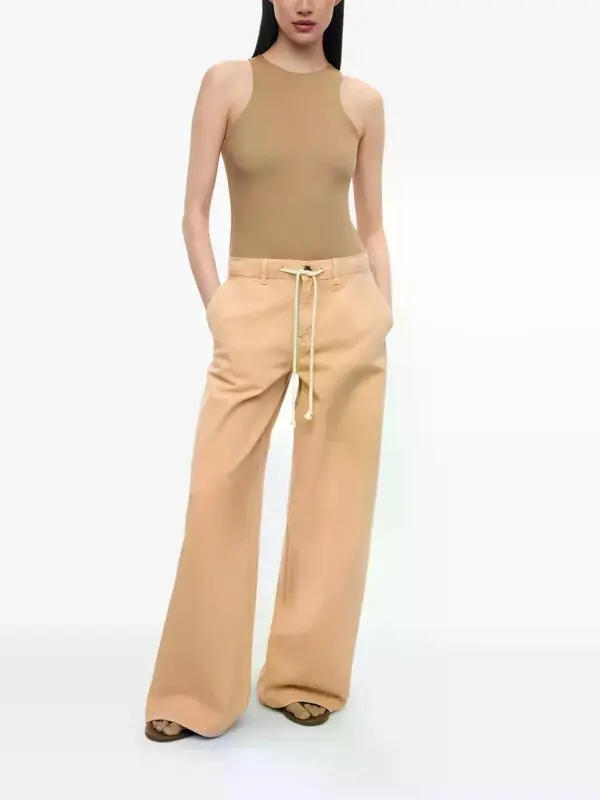 12 STOREEZ Drawstring Wide-leg Jeans