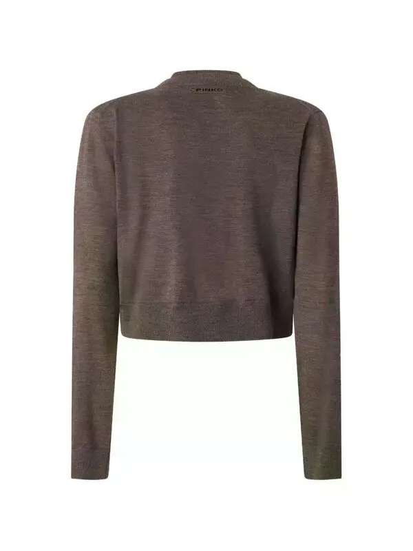 Pinko Asymmetric Button-fastening Knit Sweater
