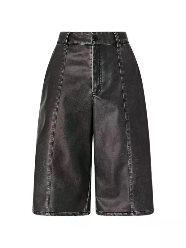 Pinko Faded Effect Panelled Shorts - Grey