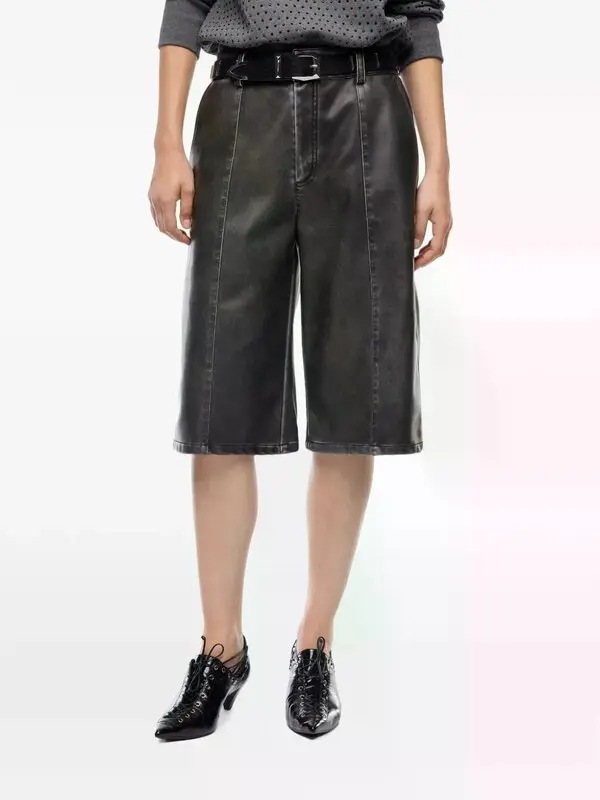 Pinko Faded Effect Panelled Shorts