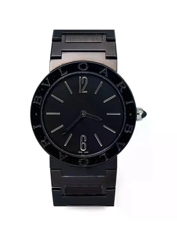 BVLGARI 38mm Stainless Steel Automatic Watch - Black