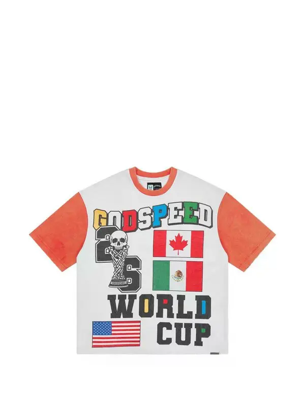 GODSPEED 26 Gswc Graphic-print Panelled T-shirt