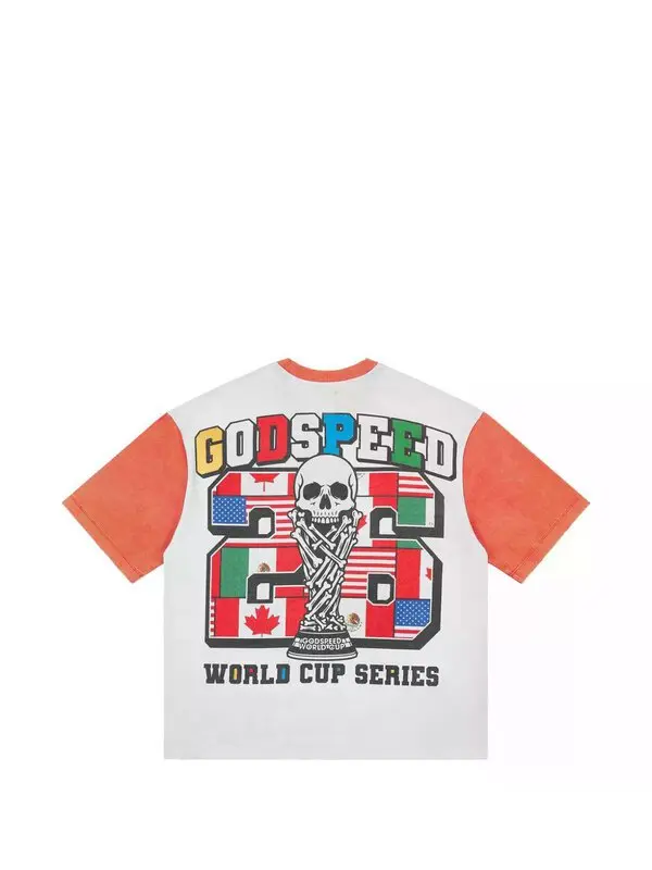 GODSPEED 26 Gswc Graphic-print Panelled T-shirt