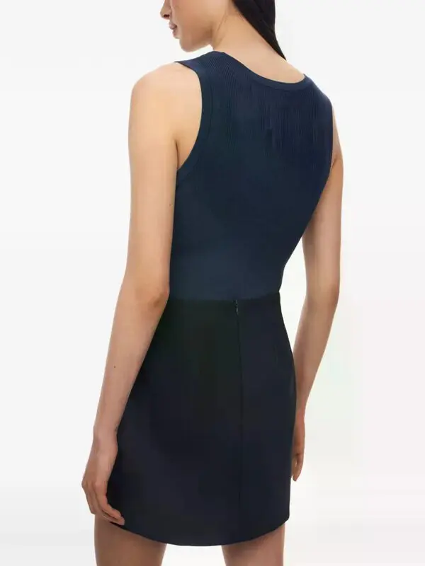 12 STOREEZ Zoe Ribbed-knit Tank Top