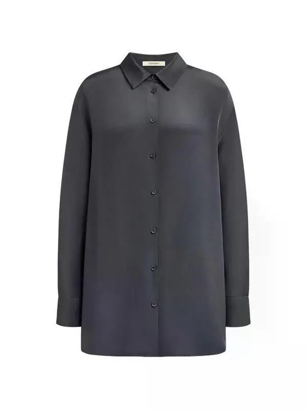 12 STOREEZ Mulberry Silk Shirt - Grey