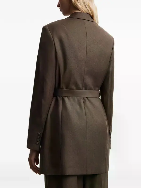 12 STOREEZ Belted Wool Blazer