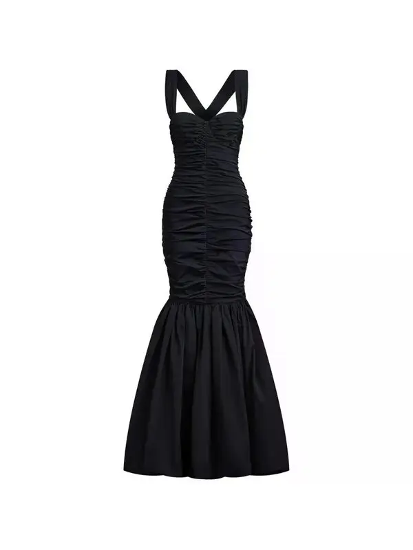 12 STOREEZ Pavlova Ruched Taffeta Dress