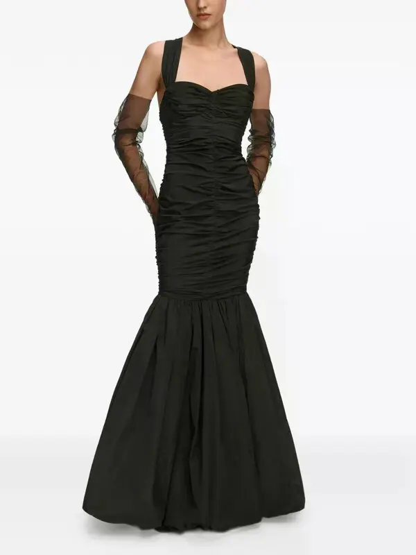 12 STOREEZ Pavlova Ruched Taffeta Dress