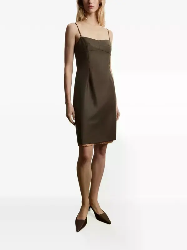 12 STOREEZ Lace-trim Mini Dress