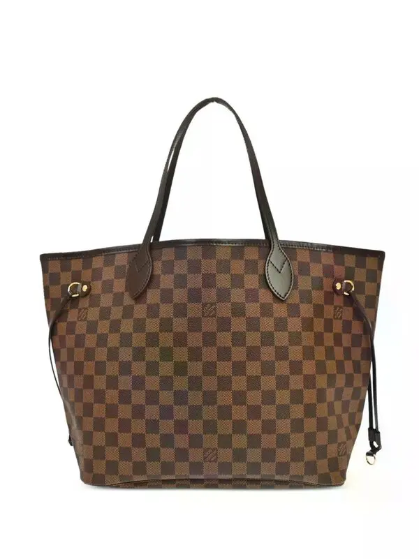 LOUIS VUITTON Damier Ebene Neverfull Mm Tote Bag - Brown