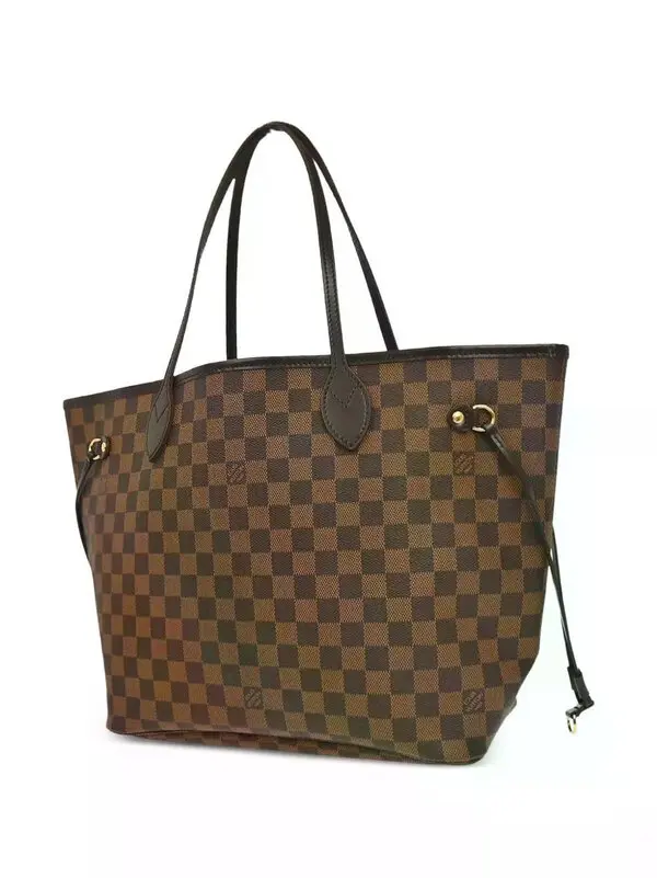LOUIS VUITTON Damier Ebene Neverfull Mm Tote Bag