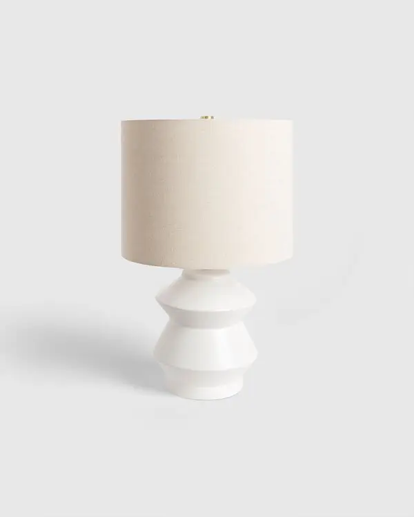 Quince Geometric Ceramic Table Lamp