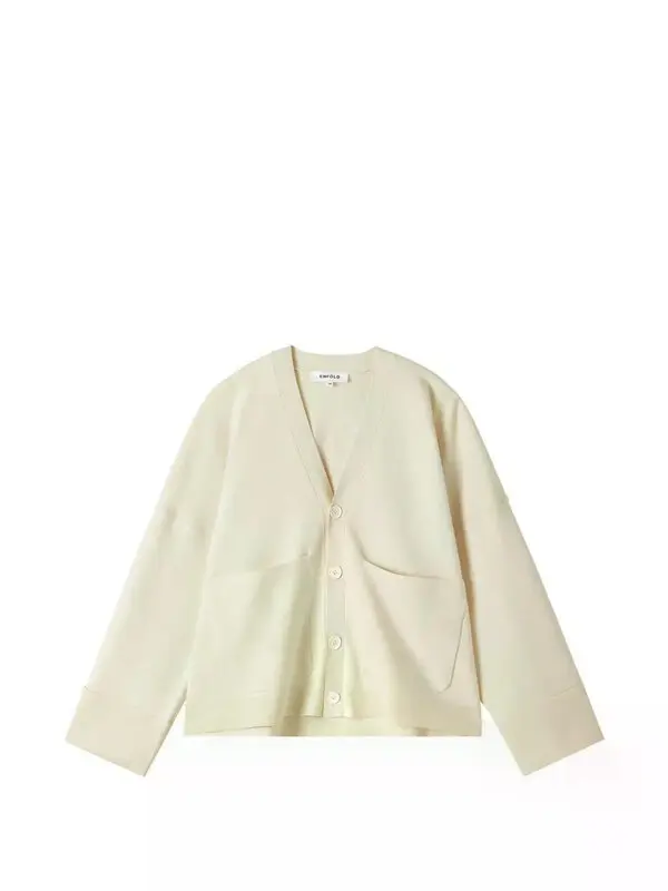ENFOLD V-neck Drop-shoulder Cardigan