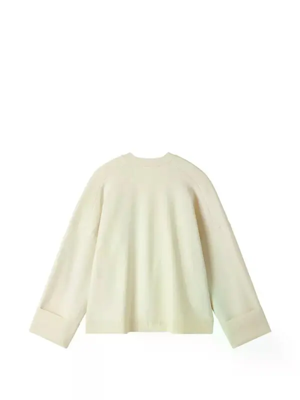 ENFOLD V-neck Drop-shoulder Cardigan