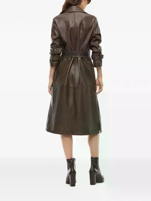 Pinko Double-breasted Belted Coat