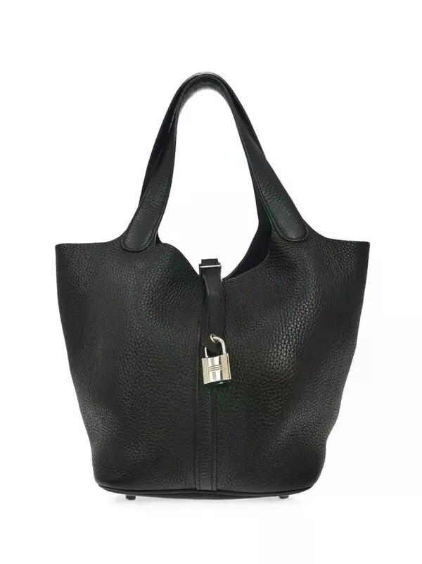 Hermès 2018 Mm Togo Picotin Lock 22 Handbag - Black