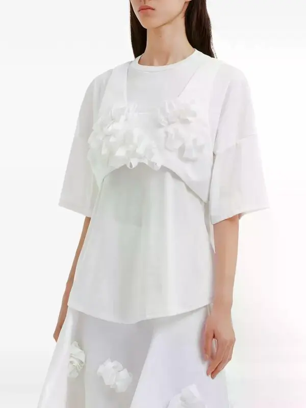 ENFOLD Ruffled Cropped Top