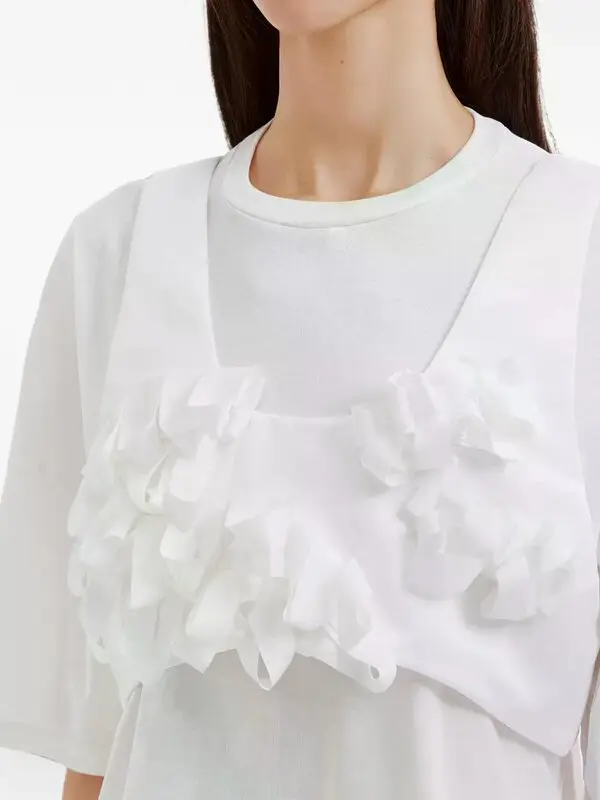 ENFOLD Ruffled Cropped Top