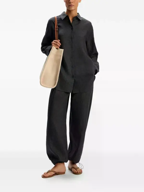 12 STOREEZ Delave Linen Drawstring Trousers
